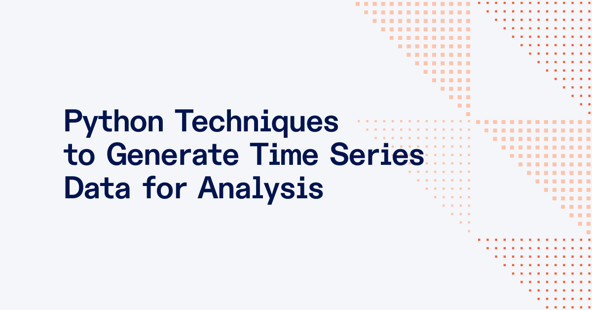 Generating Time Series Data for Python Analysis