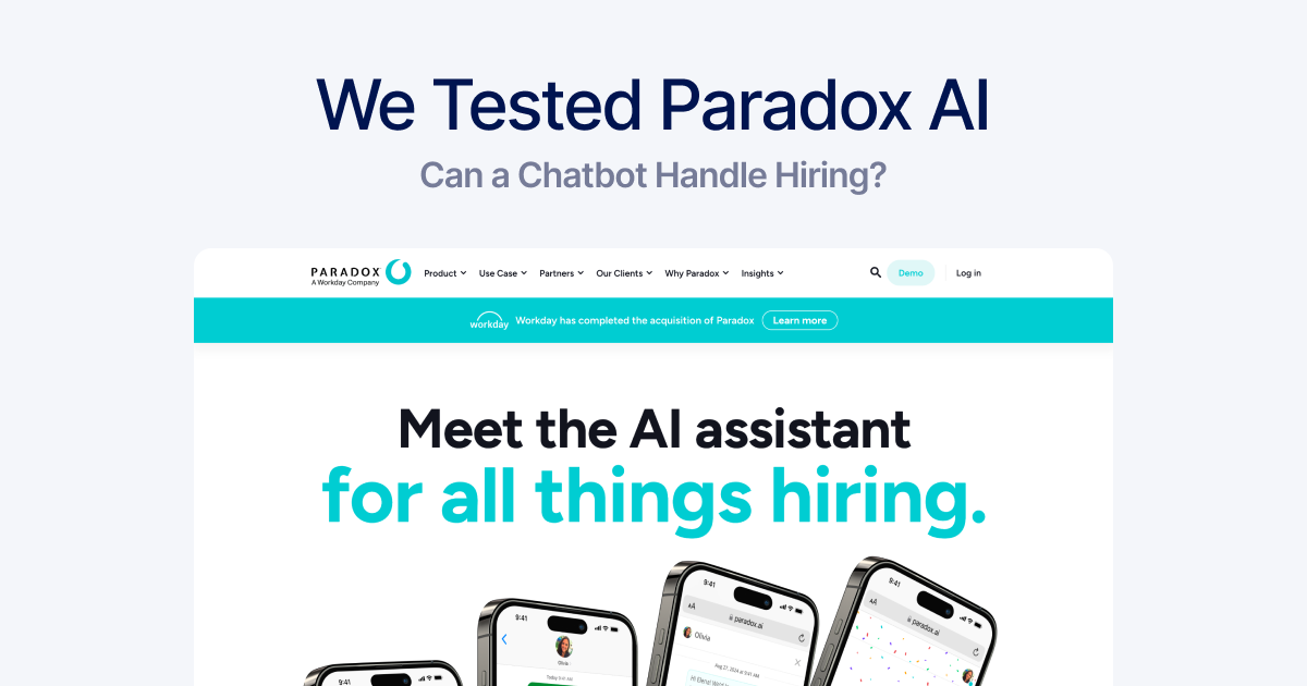 Paradox AI Review: Olivia Chatbot Pricing, Features & ROI (2025 ...