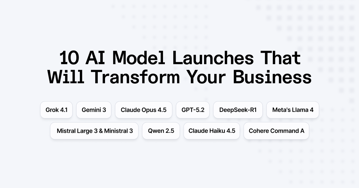 10 AI Model Launches That Will Transform Your Business